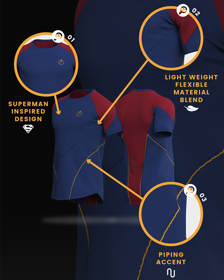 KENT Short Sleeve Performance Shirt – I AM SUPERHERO